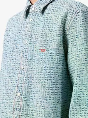 DIESEL® Monogram-print Long-sleeve Shirt