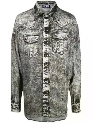 DIESEL® S-kang Long-sleeve Cotton Shirt