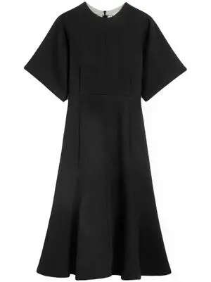 AMI Paris A-line Virgin Wool Midi Dress