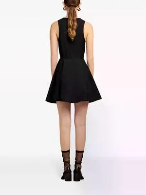 AMI Paris Sleeveless Cotton A-line Mini Dress