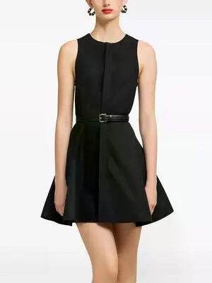 AMI Paris Sleeveless Cotton A-line Mini Dress