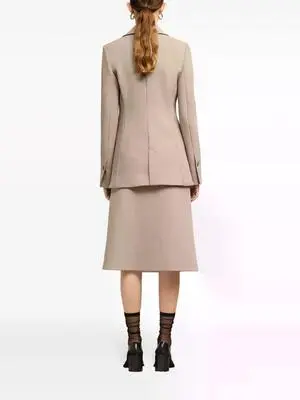 AMI Paris Tailored Virgin Wool Blazer - Neutrals