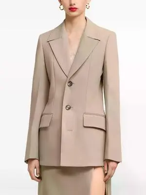 AMI Paris Tailored Virgin Wool Blazer - Neutrals