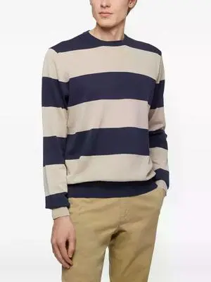 Brooks Brothers Striped Crew Neck Sweater
