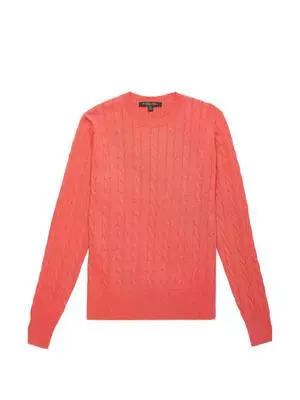 Brooks Brothers Cable-knit Crewneck Sweater