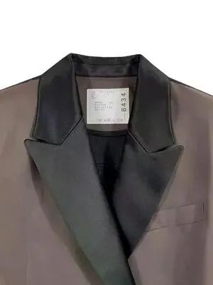 Sacai Wool Suiting X Denim Jacket - Black
