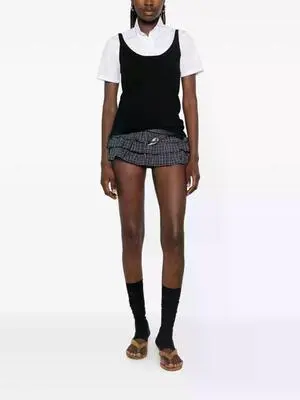 Gimaguas Check Ruffled Shorts