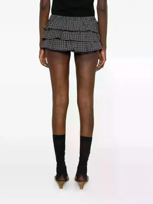 Gimaguas Check Ruffled Shorts