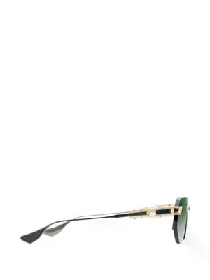 Dita Geometric Frame Rimless Sunglasses