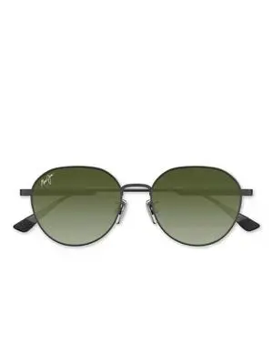 Maui Jim Round Sunglasses With Gradient Lenses - Black
