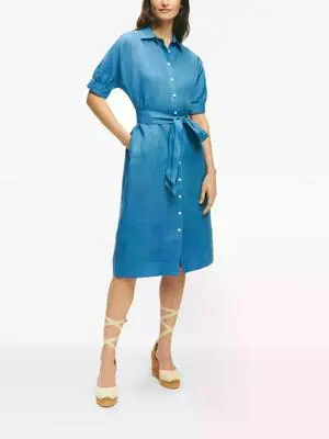 Brooks Brothers Belted Button Dress