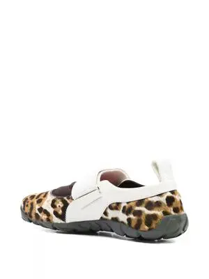 WALES BONNER Jewel Animal-print Strap Ballet Flats