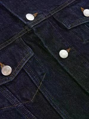 SPORTY & RICH Contrast Collar Denim Jacket