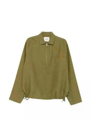 ARTE ANTWERP Zip-fastening Drawstring Polo Shirt - Green