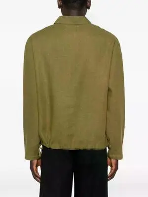 ARTE ANTWERP Zip-fastening Drawstring Polo Shirt - Green