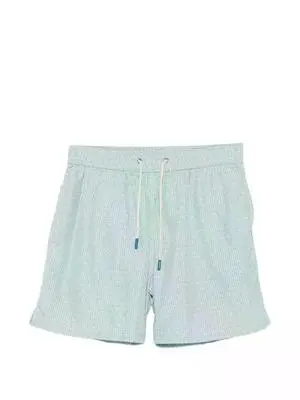 FEFÈ Fish Print Drawstring Swim Shorts - Blue
