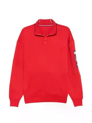 Tommy Hilfiger Logo Patch Quarter-zip Sweatshirt