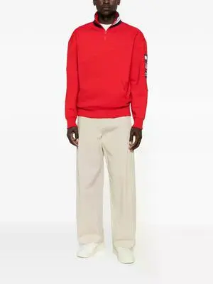 Tommy Hilfiger Logo Patch Quarter-zip Sweatshirt