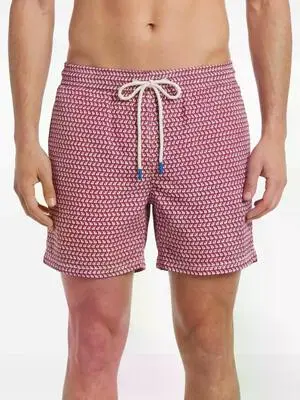 FEFÈ Elephant Print Drawstring Swim Shorts