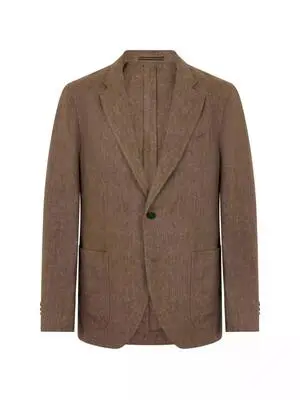 SLOWEAR Single-breasted Notched-lapel Blazer - Brown
