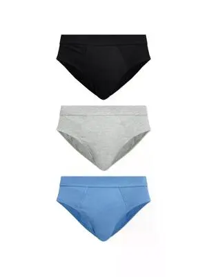 Moschino Stretch-cotton Briefs - Black