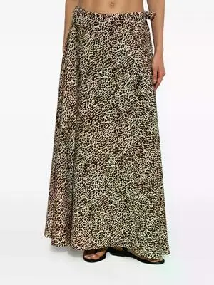 Munthe Ubba Leopard-print Maxi Skirt