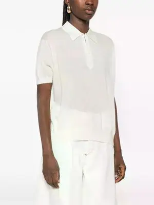 FRAME Short Sleeve Knitted Polo Top