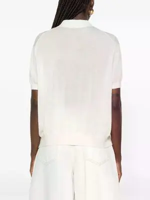 FRAME Short Sleeve Knitted Polo Top