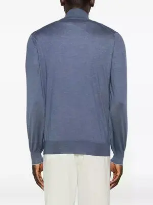 Brunello Cucinelli Long-sleeve Zip-fastening Cardigan - Blue