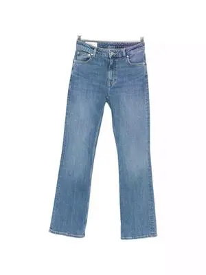 Gant Flared-leg Jeans With Whiskering Effect