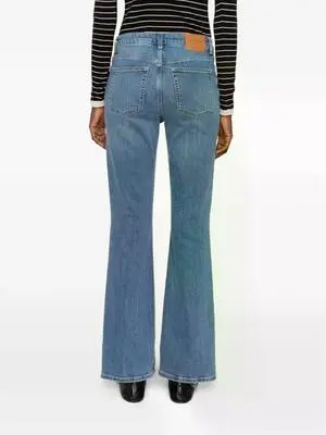 Gant Flared-leg Jeans With Whiskering Effect