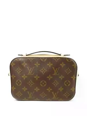 LOUIS VUITTON Monogram Saintonge Tote Bag - Brown