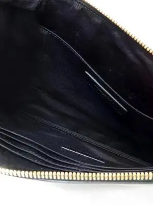Saint Laurent Monogram Print Pouch Bag