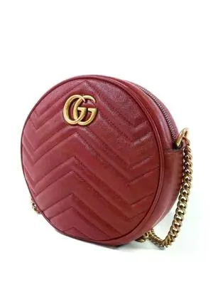 Gucci Gg Marmont Quilted Leather Crossbody Bag