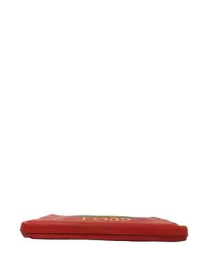 Gucci Gg Logo Print Clutch