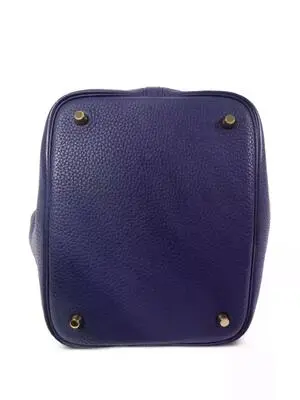 Hermès Togo Leather Tote Bag - Blue