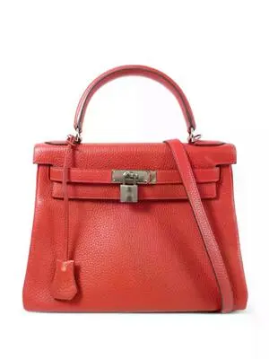 Hermès Kelly 28 Togo Tote Bag - Red