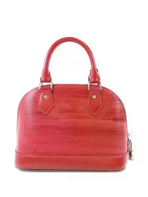 LOUIS VUITTON Epi Alma Bb Leather Tote Bag - Red