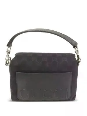 Gucci Gg Canvas Shoulder Bag With Web Strap