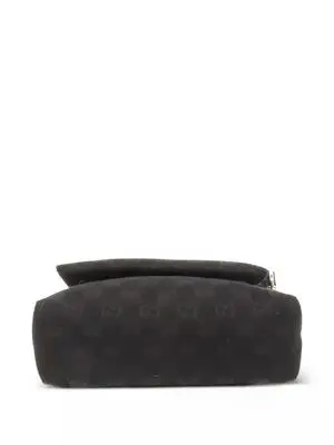 Gucci Gg Canvas Shoulder Bag With Web Strap