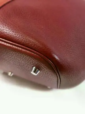Hermès Gm Picotin Leather Tote Bag - Red
