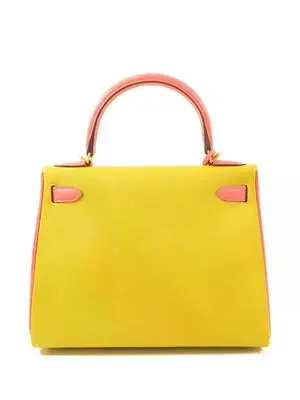 Hermès 28 Kelly Two-way Shoulder Bag - Yellow