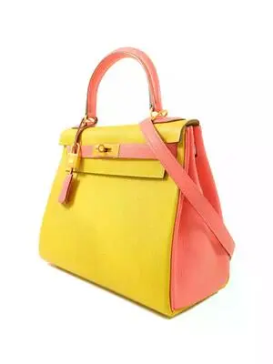Hermès 28 Kelly Two-way Shoulder Bag - Yellow