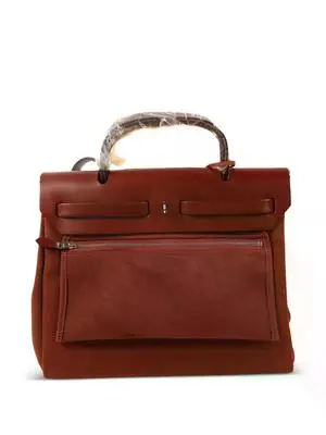 Hermès Herbag Pm Canvas Bag - Brown