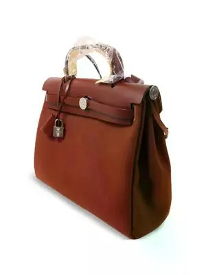 Hermès Herbag Pm Canvas Bag - Brown