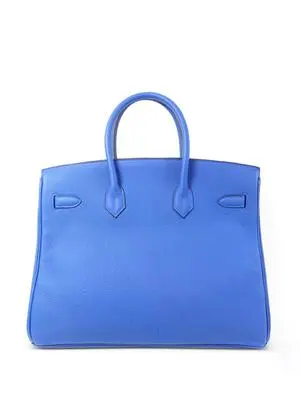 Hermès 35 Birkin Togo-leather Tote Bag - Blue