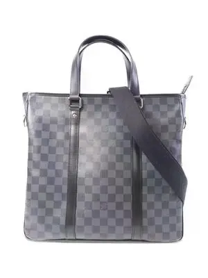 LOUIS VUITTON Damier Graphite Tadao Mm Tote Bag - Grey