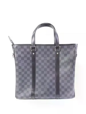 LOUIS VUITTON Damier Graphite Tadao Mm Tote Bag - Grey