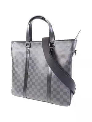 LOUIS VUITTON Damier Graphite Tadao Mm Tote Bag - Grey