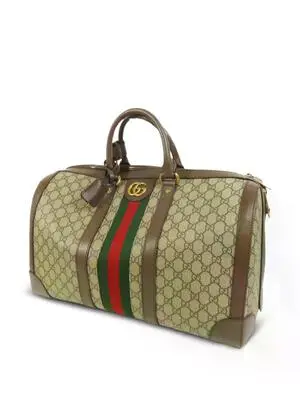 Gucci Medium Savoy Gg Supreme Duffle Bag - Brown
